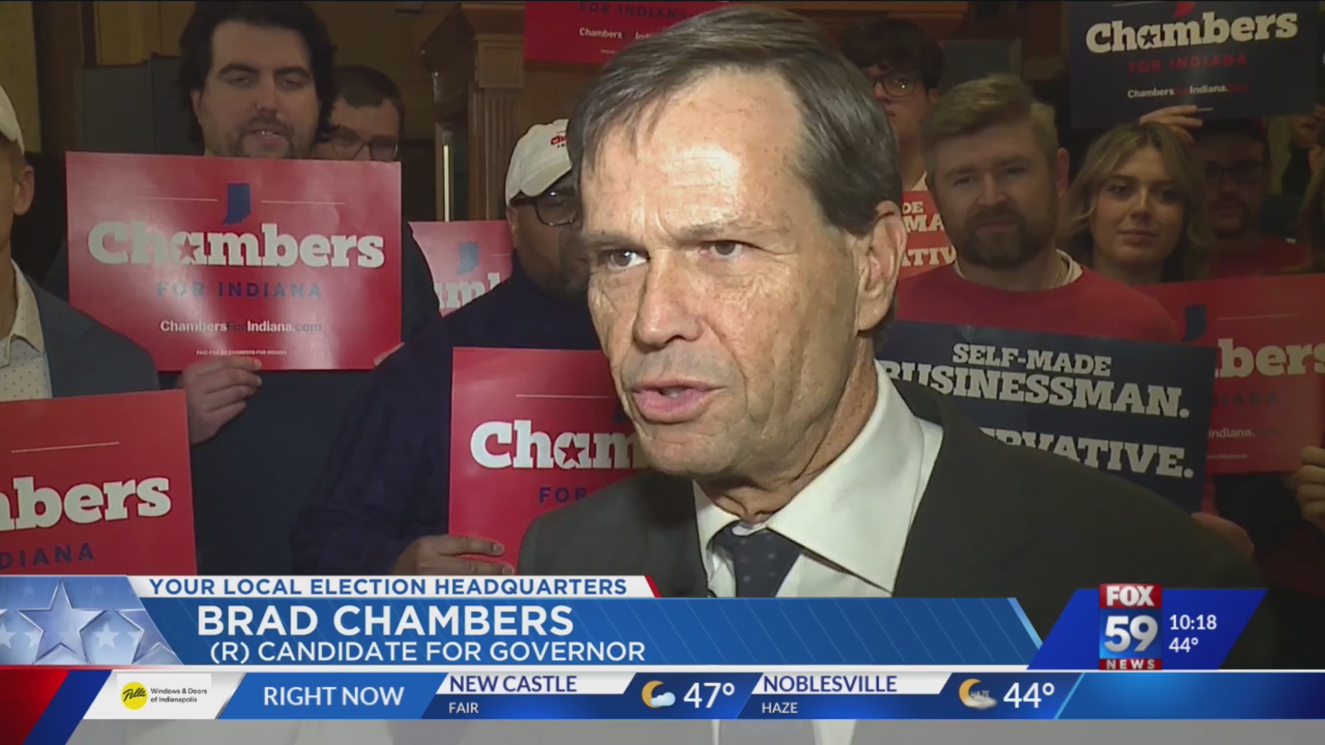 Brad Chambers files for gubernatorial race in May’s Republican primary – Fox 59