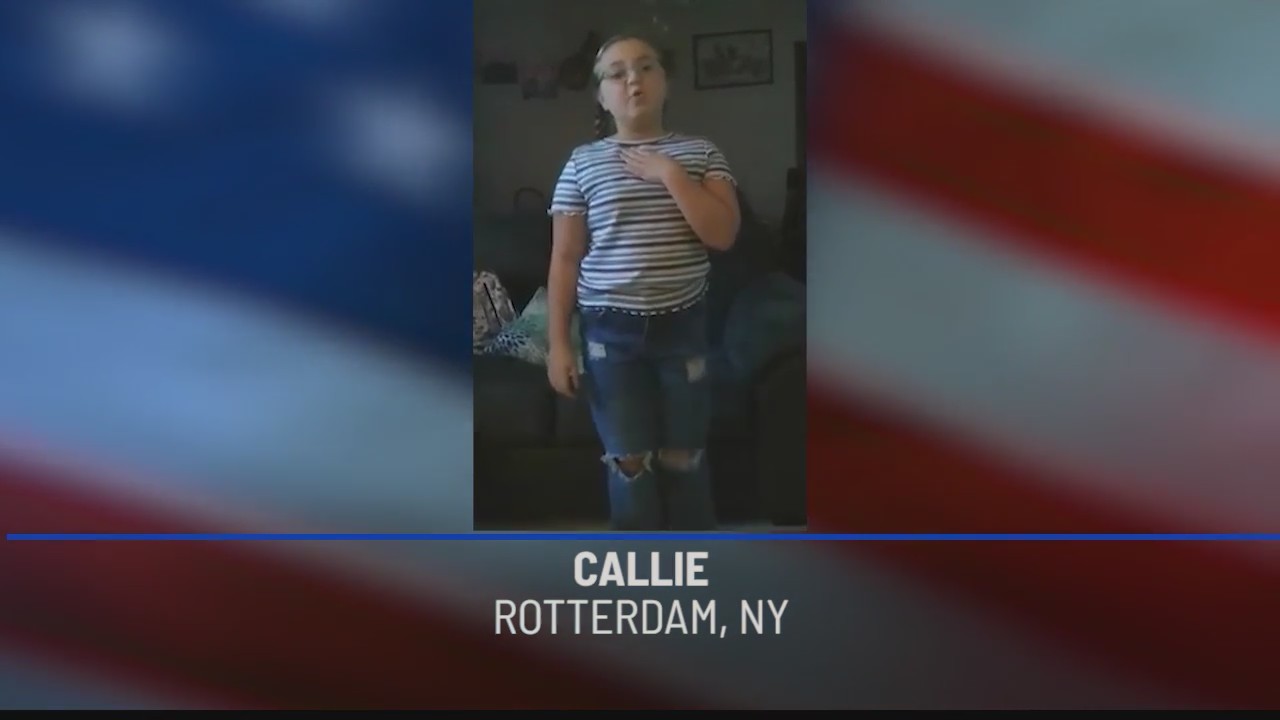 Callie gives us our daily pledge of allegiance – NEWS10 ABC