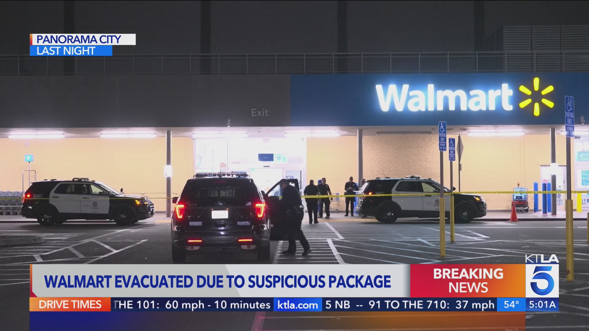Panorama City Walmart evacuated due to suspicious package – KTLA