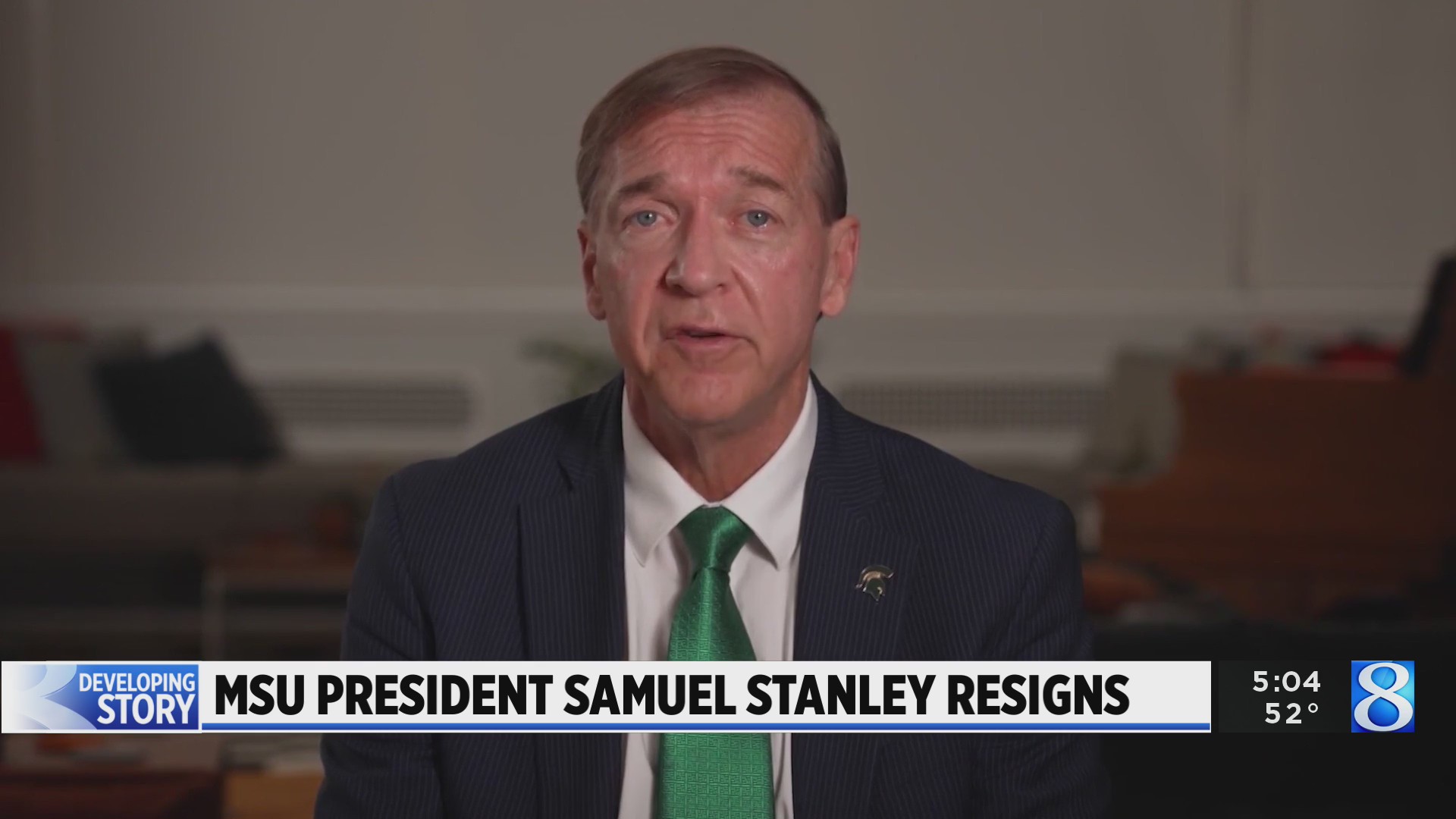 Michigan State President Samuel Stanley announces resignation – WOODTV.com