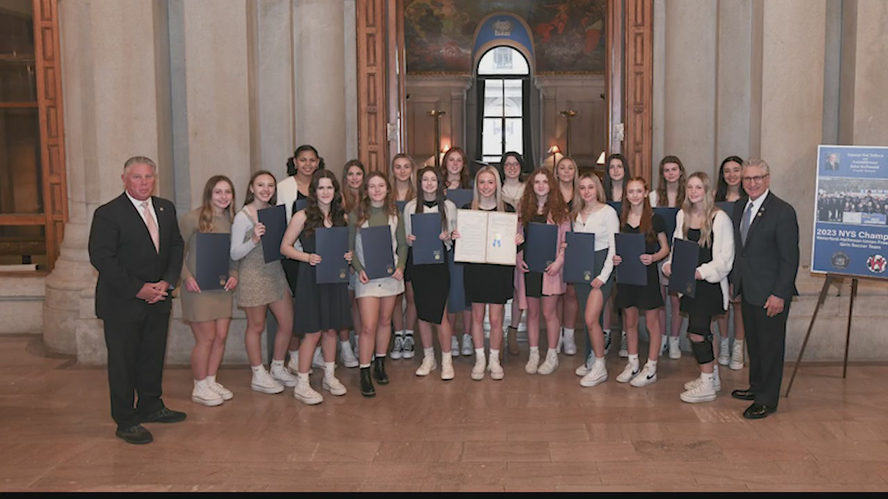 Waterford-Halfmoon girls soccer team honored for state title – NEWS10 ABC