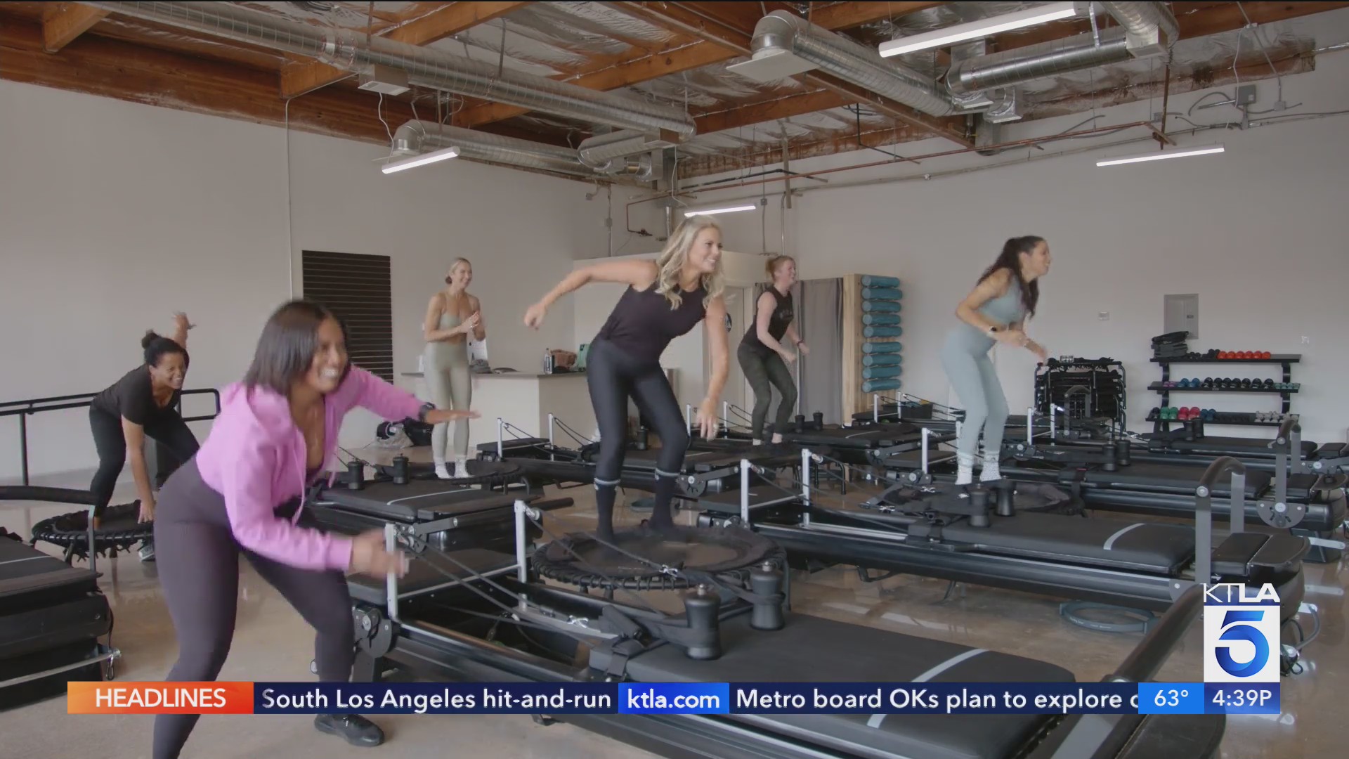 Courtney tries trampoline pilates in this segment of Friel Good Friday ...