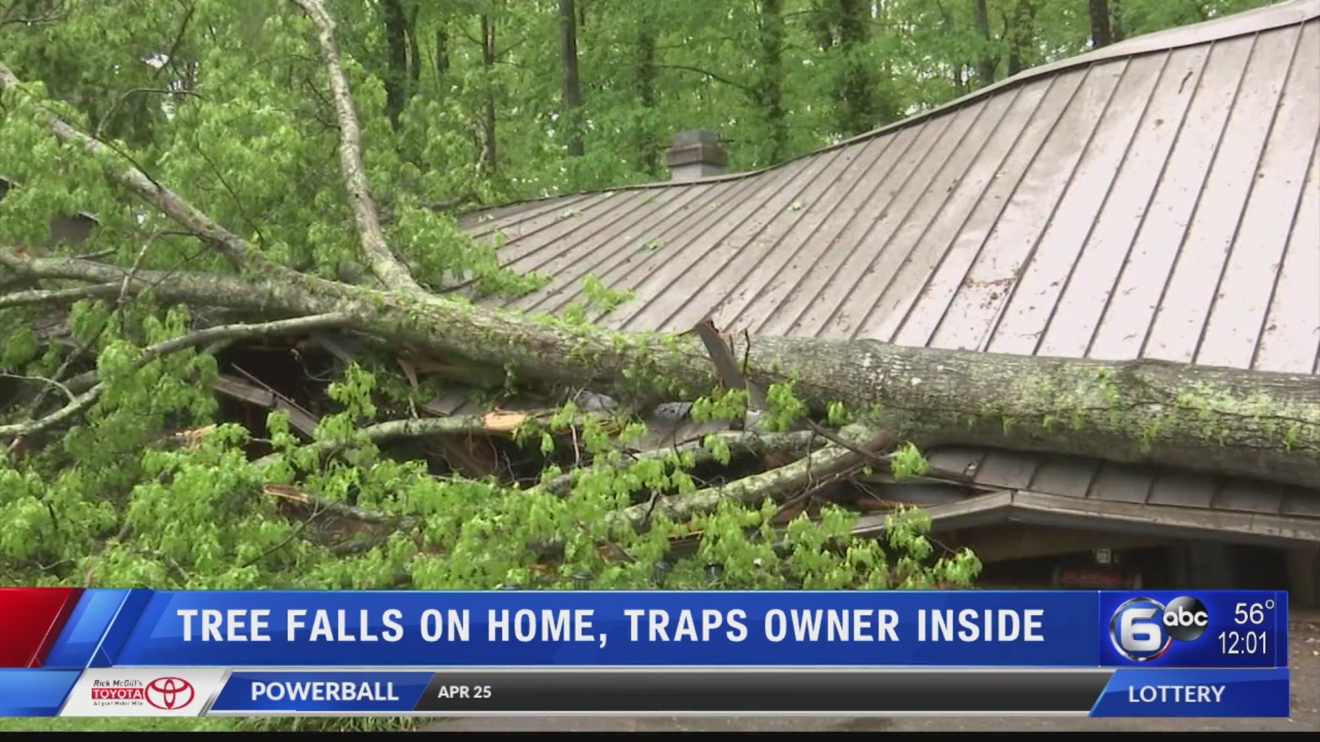Tree falls on home, traps person inside – WATE 6 On Your Side