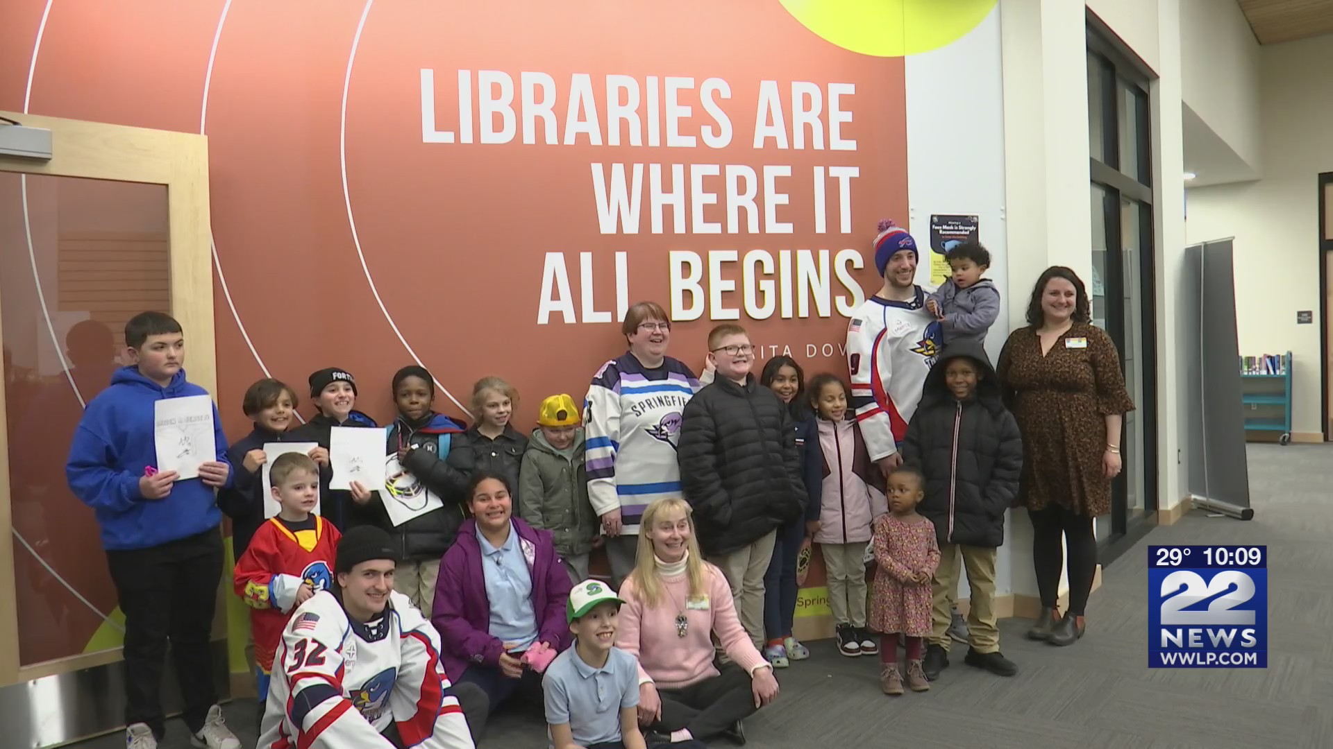 Thunderbirds Forward Anthony Angello visits fans at Springfield City ...