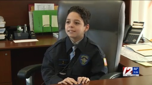 North Providence boy becomes police chief for a day – WPRI.com