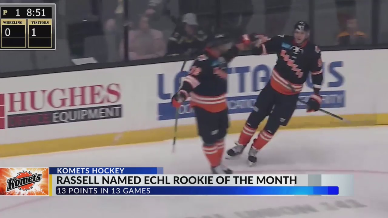 Komets forward Mark Rassell named ECHL Rookie of the Month – WANE 15