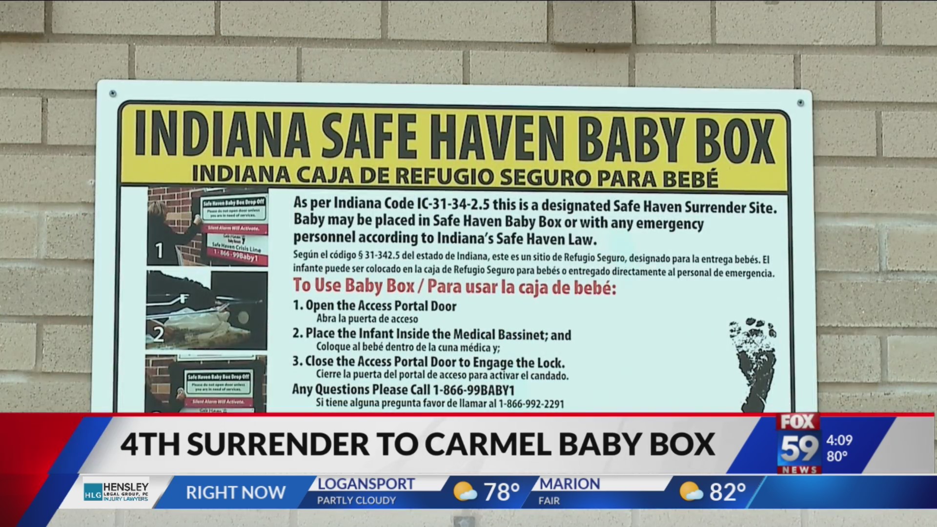 Fourth baby surrendered at Carmel Fire Department Safe Haven Baby Box ...