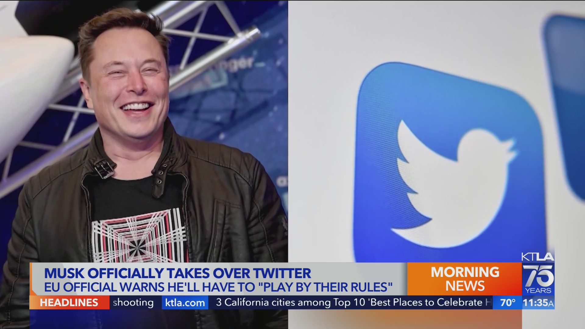 Elon Musk officially takes over Twitter – KTLA