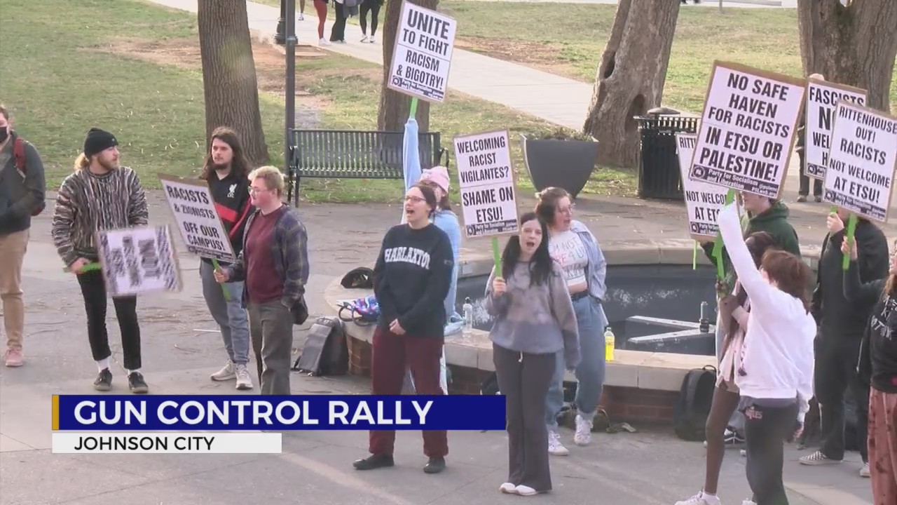 Protest held ahead of Rittenhouse event at ETSU – WJHL | Tri-Cities ...