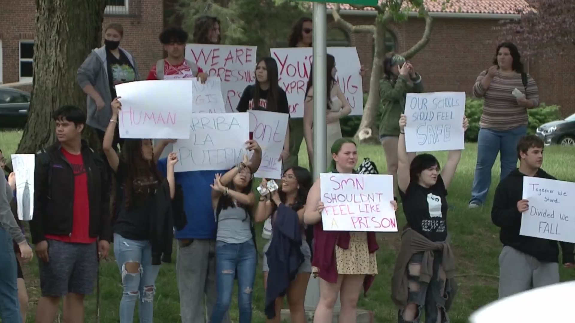 Students protest after Kansas teacher criticized ‘woke’ curriculum ...