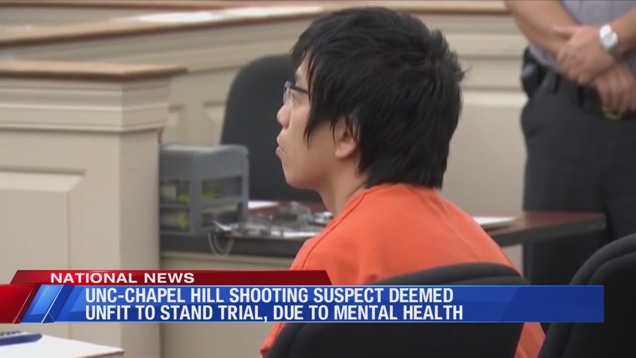 UNC-Chapel Hill shooting suspect deemed unfit to stand trial due to ...