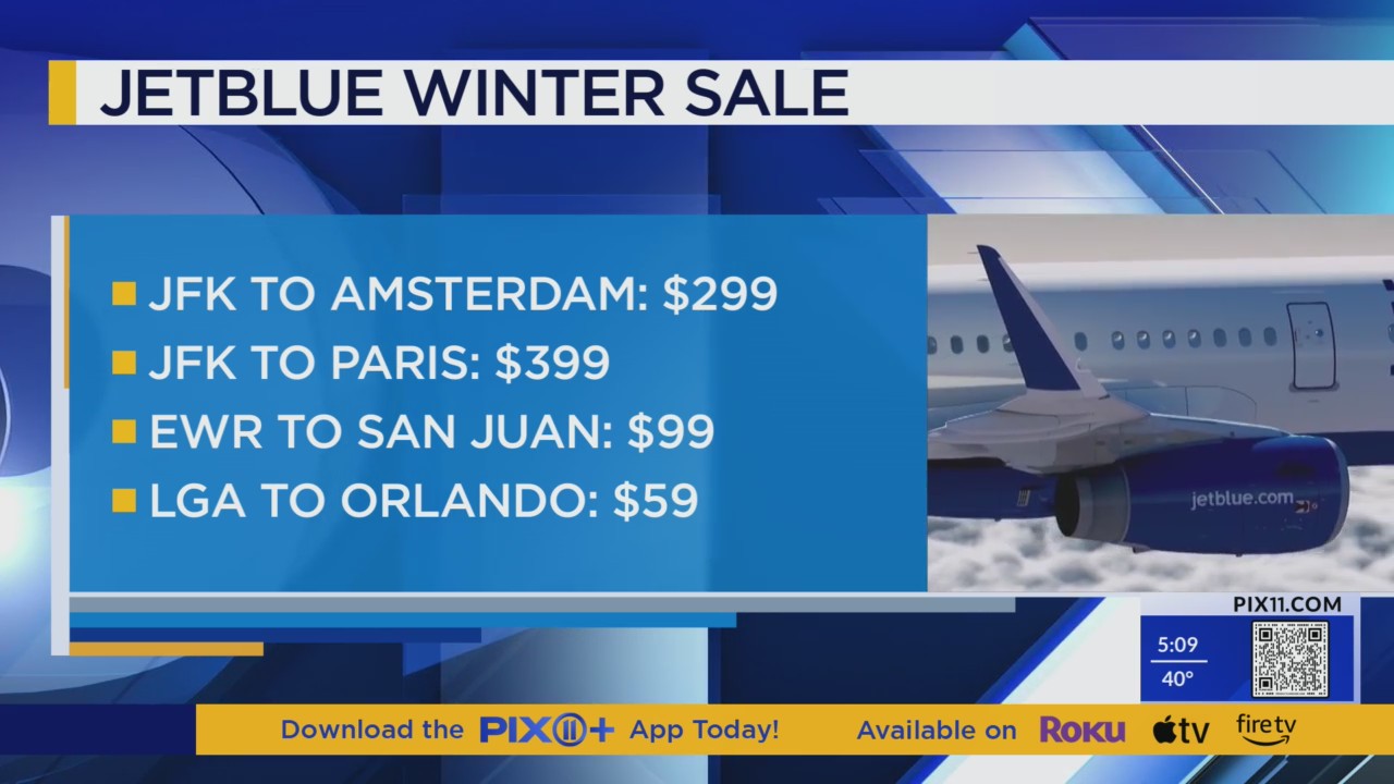 JetBlue offering one-way tickets for as low as $44 during winter sale ...