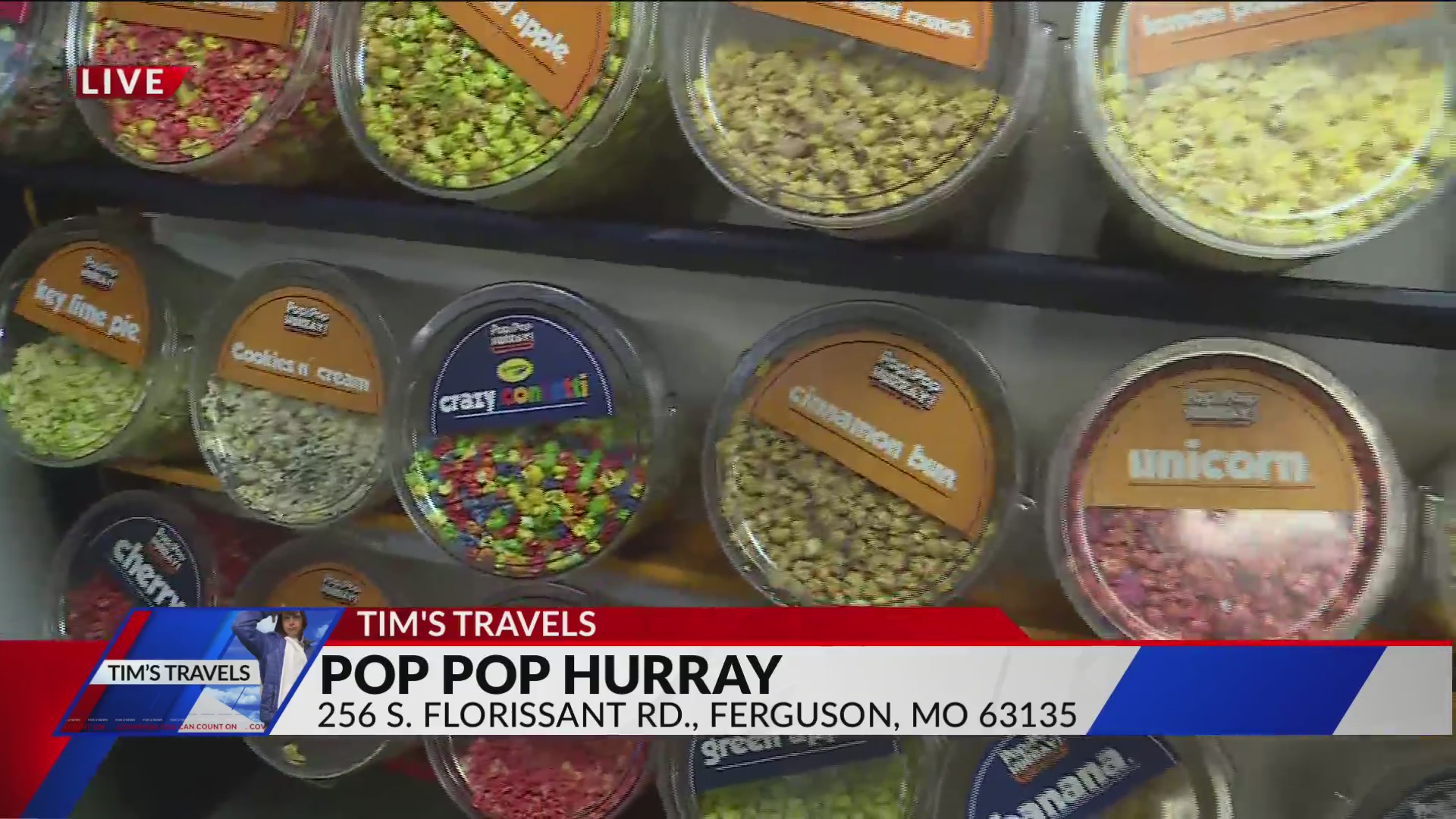 Tim’s Travels: Pop Pop Hurray! Gourmet Popcorn in Ferguson – FOX 2