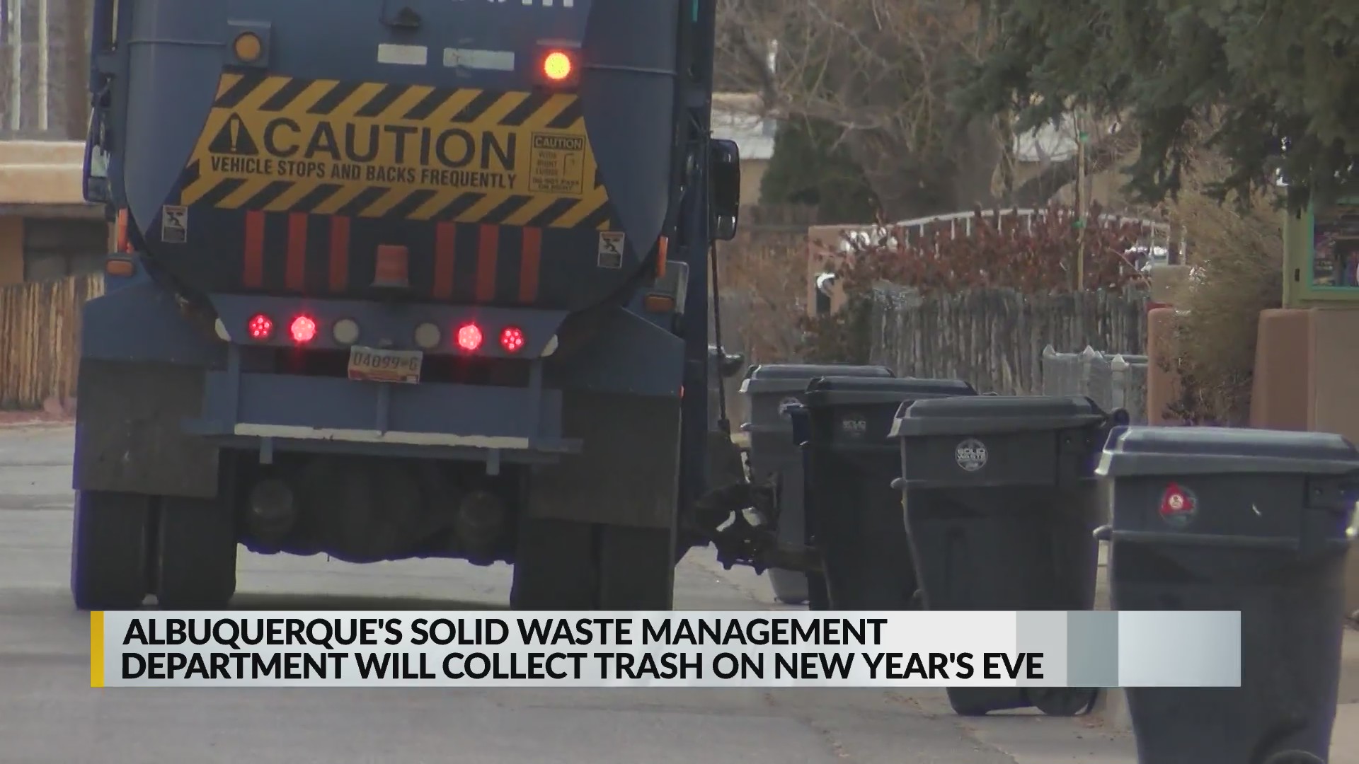 Trash, recycling to be collected New Year’s Eve in Albuquerque – KRQE ...