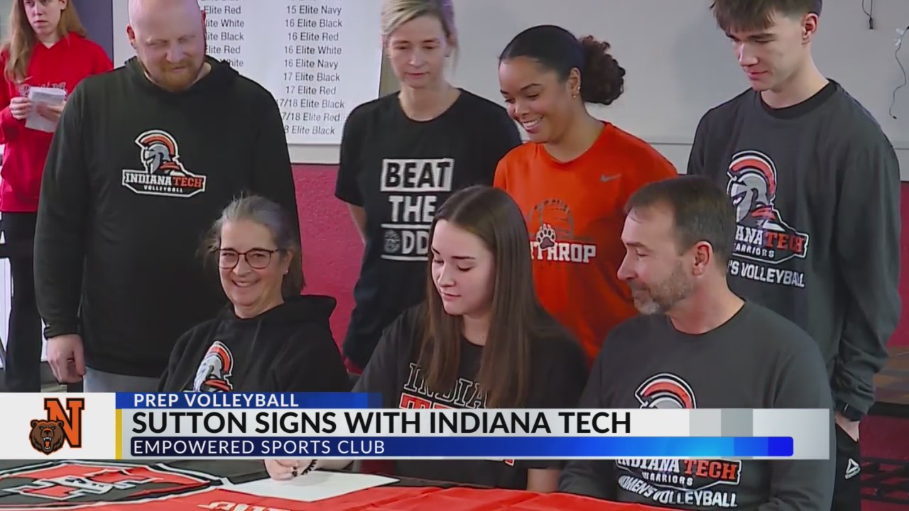 Northrop senior Hannah Sutton signs with Indiana Tech volleyball – WANE 15