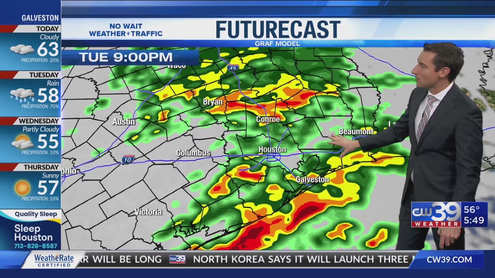 Active weather pattern for Houston, several rain chances ahead – CW39 ...