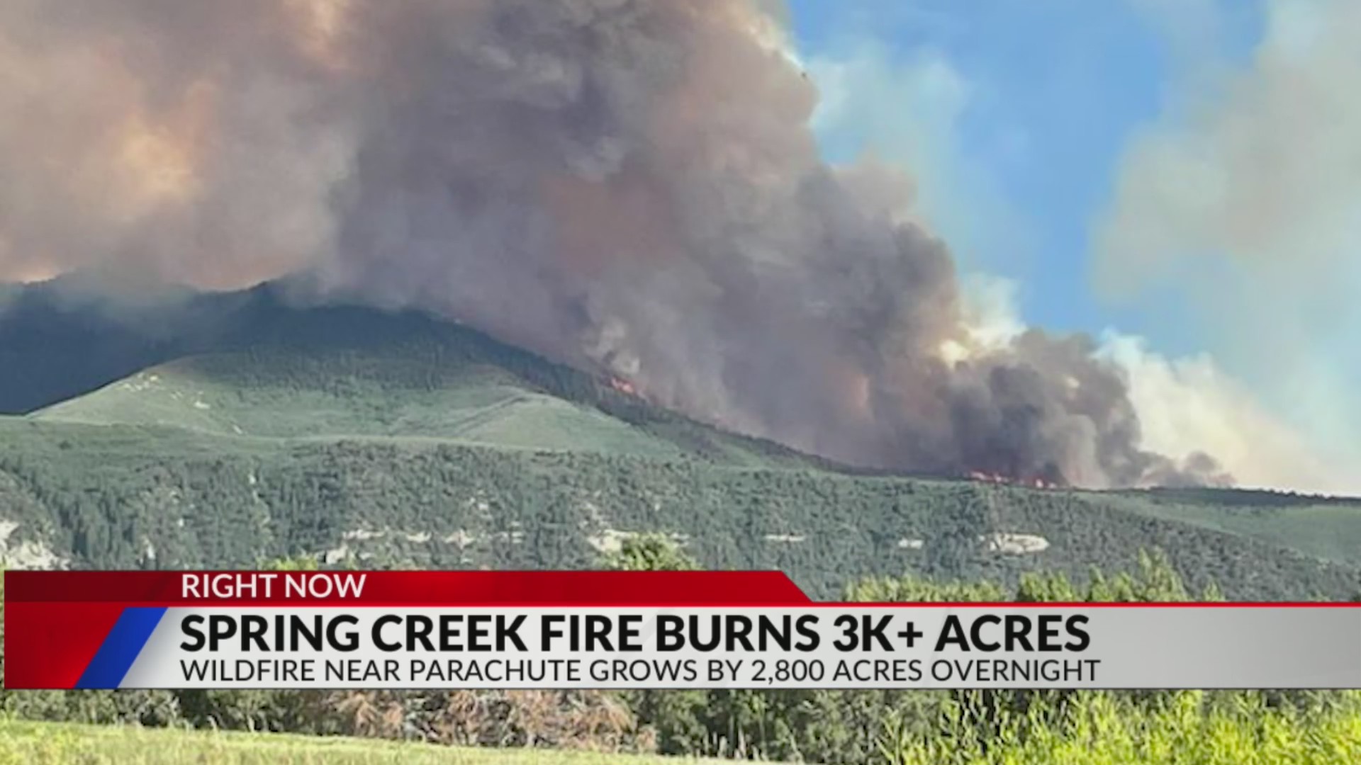 Spring Creek Fire multiplies overnight, now burning 3,000 acres – FOX31 ...