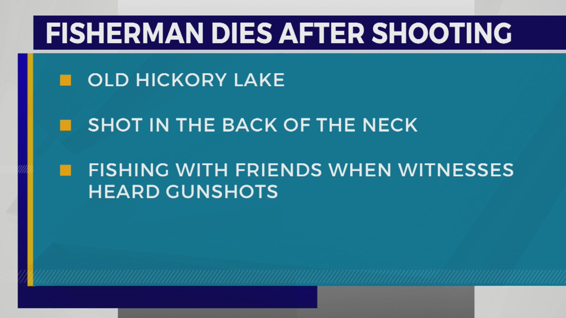 TN fisherman dies following weekend shooting at Old Hickory Lake beach ...