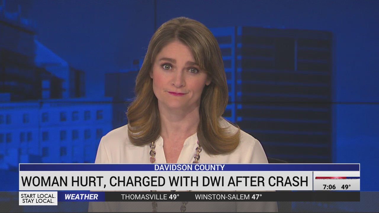 Woman charged with DWI after Davidson County crash – FOX8 WGHP