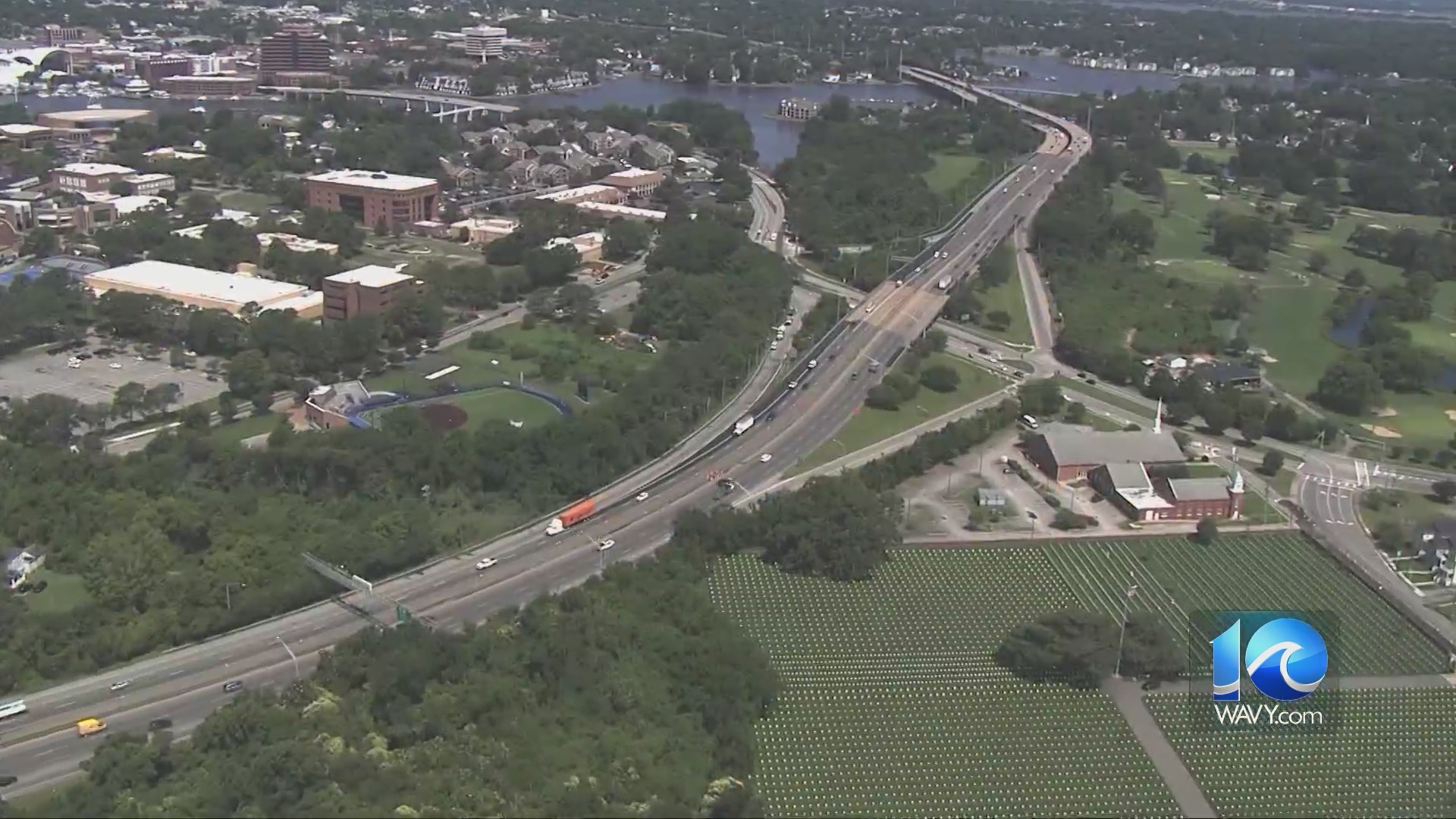 I-64 West reduced from 3 lanes to 2 lanes – WAVY.com