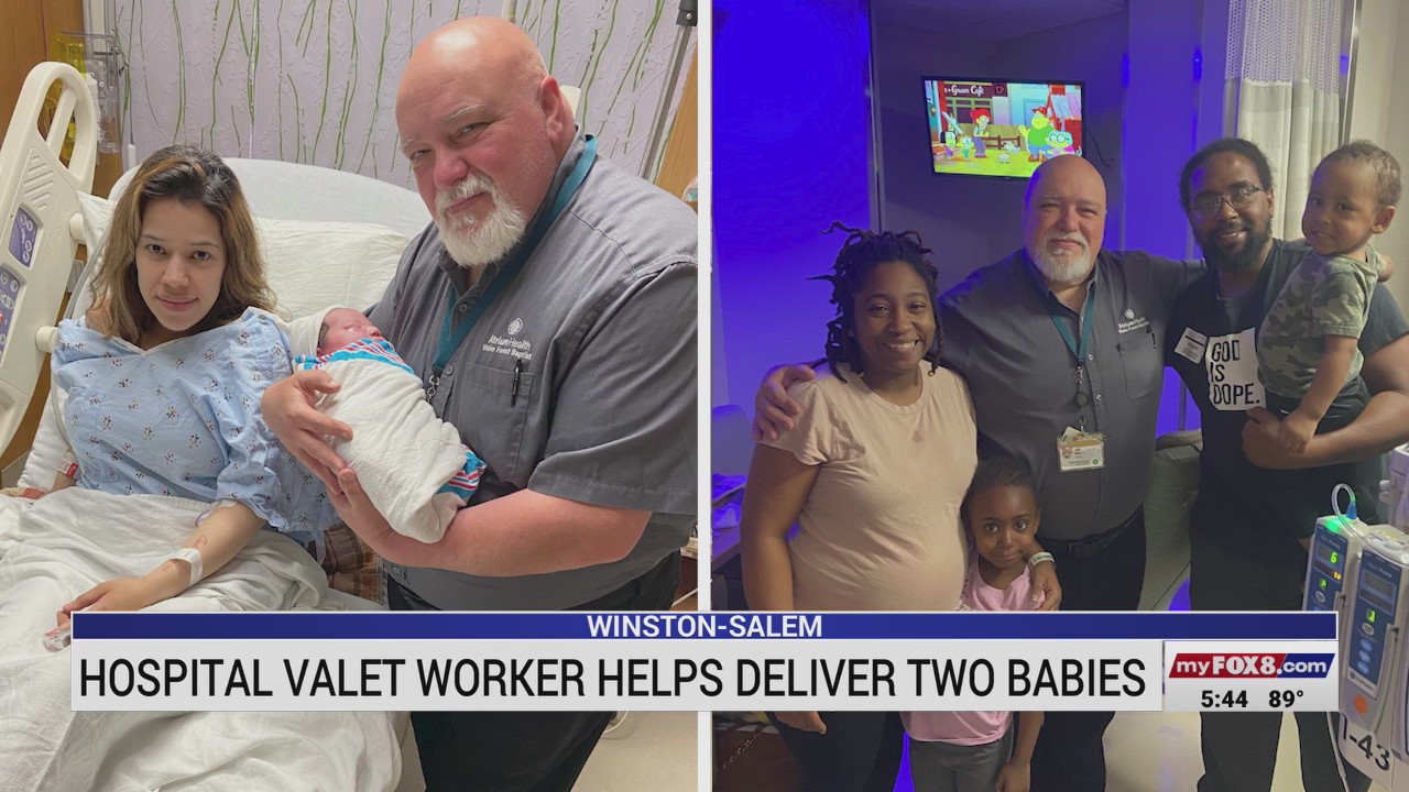 Winston-Salem hospital valet worker helps deliver two babies – FOX8 WGHP