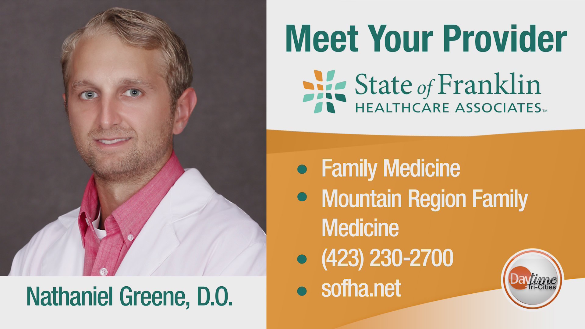 Meet Your Provider with State of Franklin Healthcare Associates: Dr ...