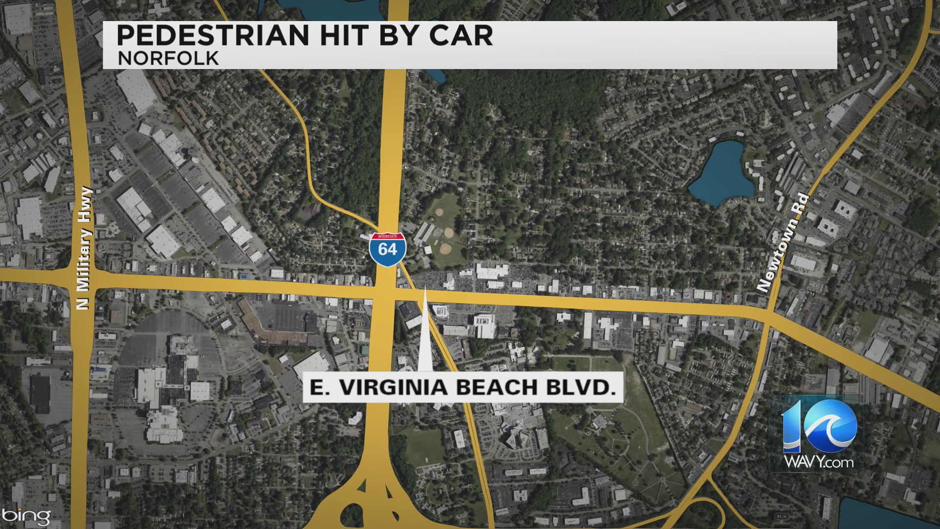 Pedestrian was hit be a car near Virginia Beach Blvd. – WAVY.com