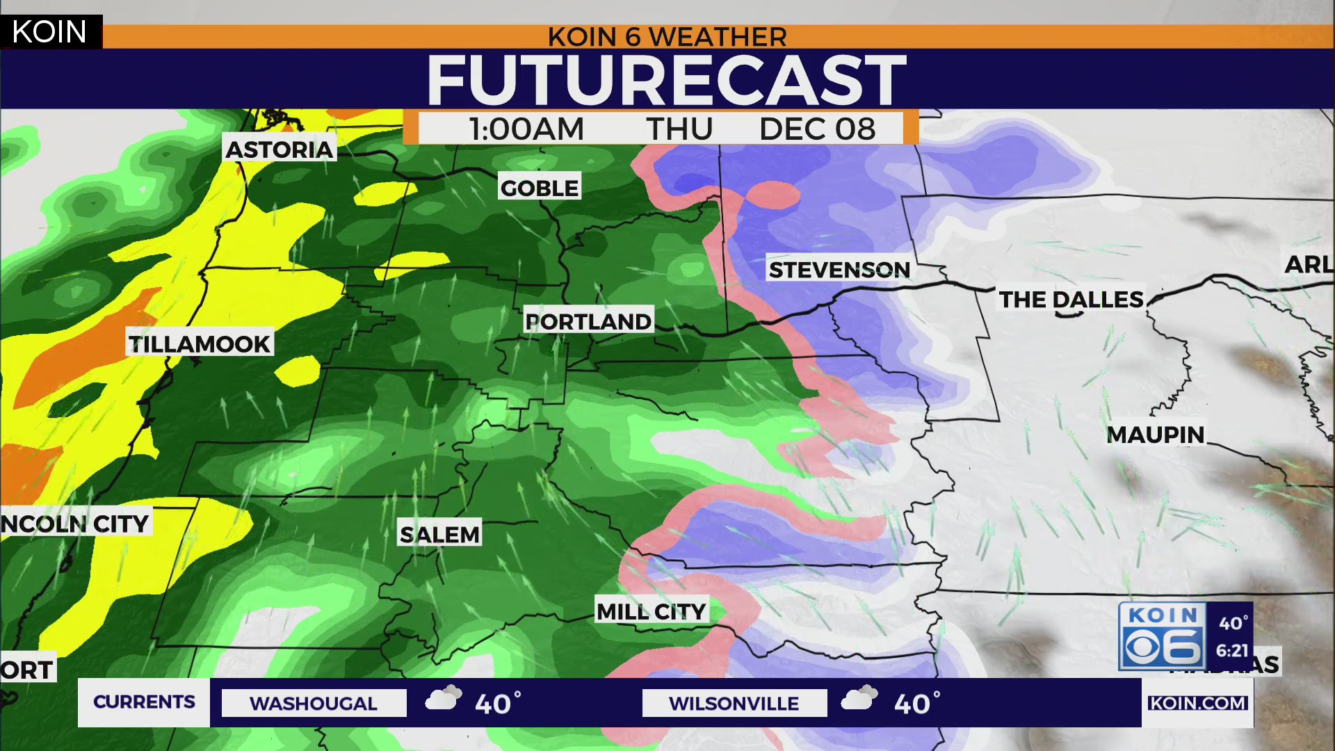 Weather forecast: Light rain tonight, then rainy and windy Thursday ...