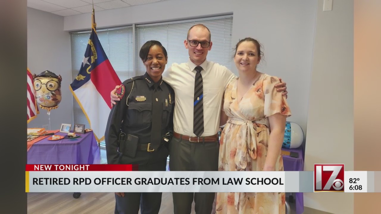 Former Raleigh cop who was shot graduates from law school – CBS17.com