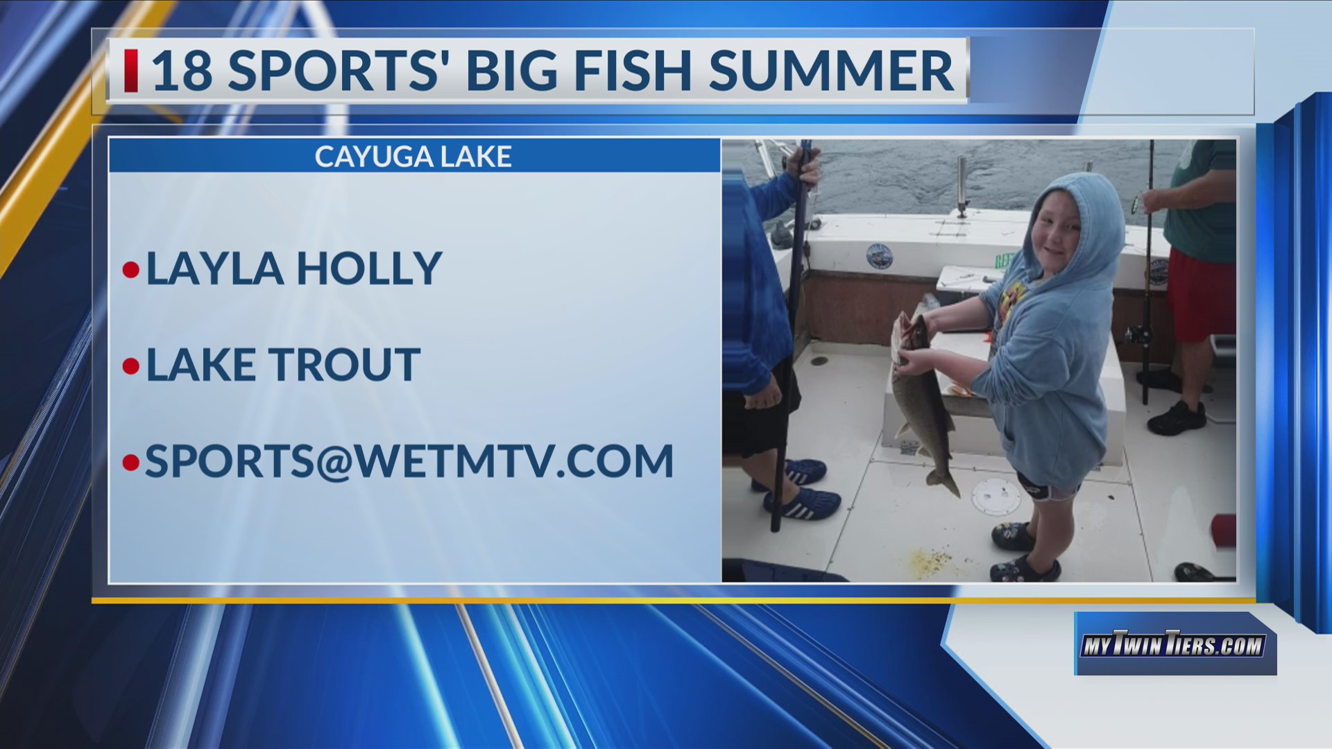 Big Fish Summer – Layla Holly’s lake trout – WETM – MyTwinTiers.com