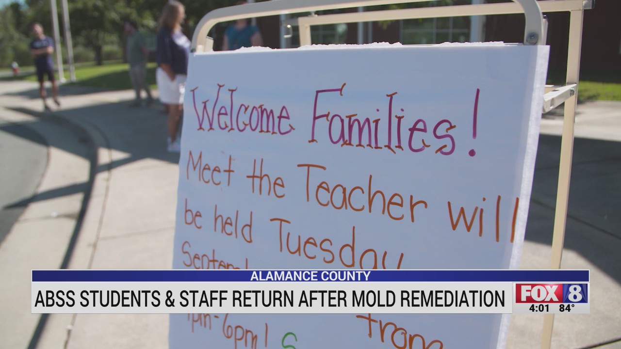 ABSS students, staff return after mold remediation – FOX8 WGHP