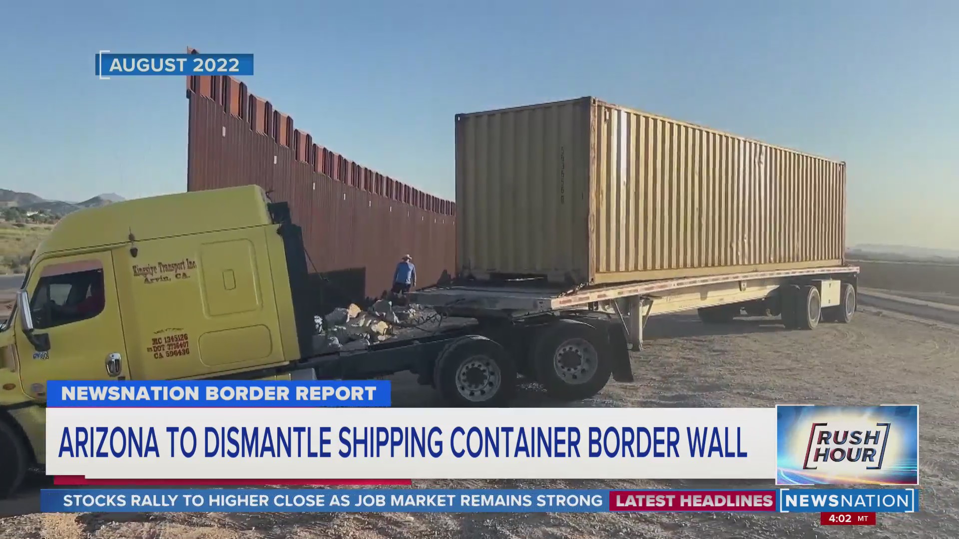 Ariz. to pay $76M to take down border shipping container wall | Rush ...