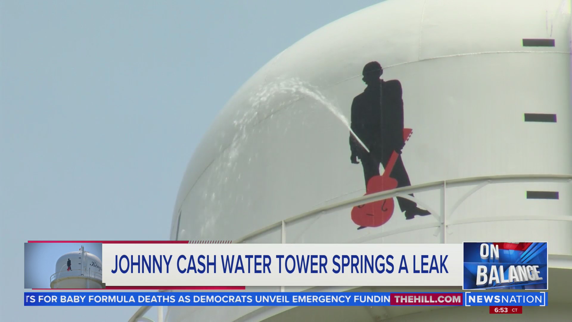 Johnny Cash water tower springs a leak | On Balance with Leland Vittert ...