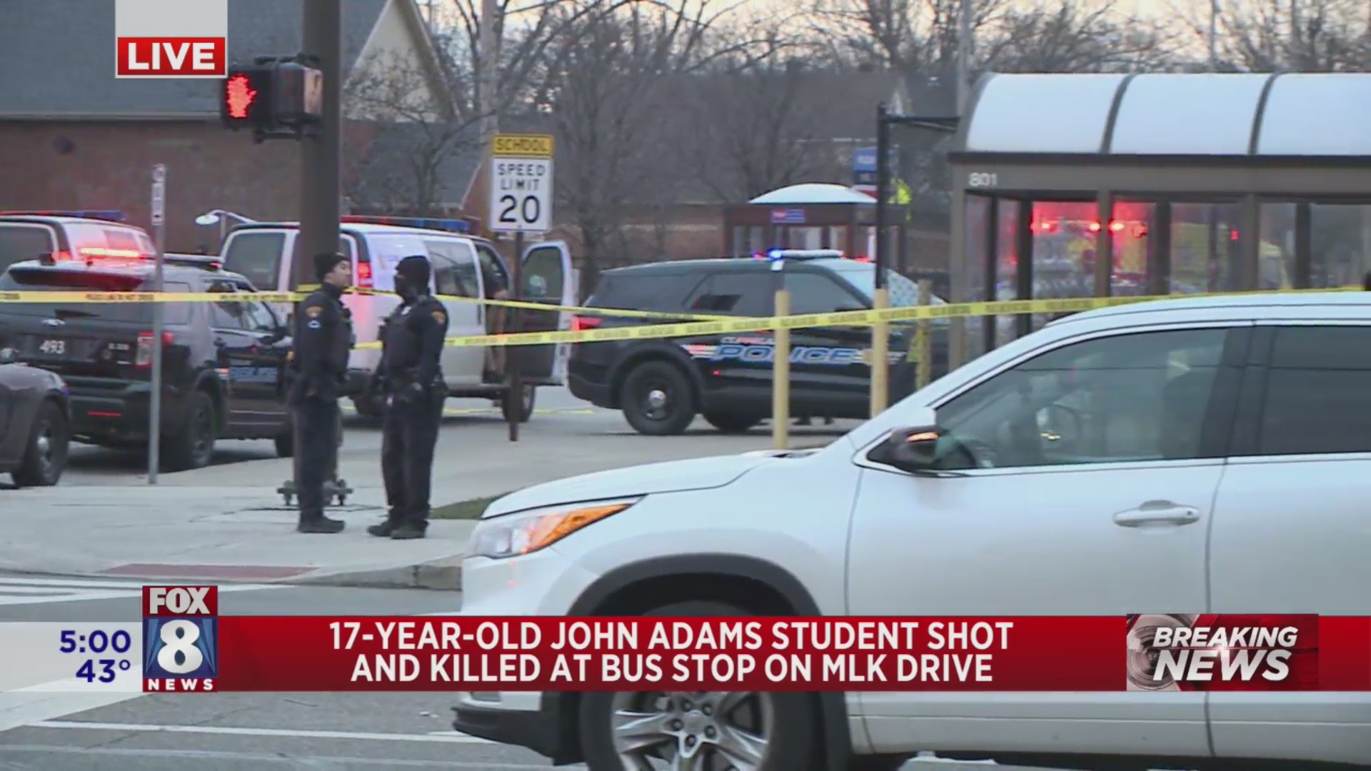 John Adams High School student killed at Cleveland bus stop – Fox 8 ...