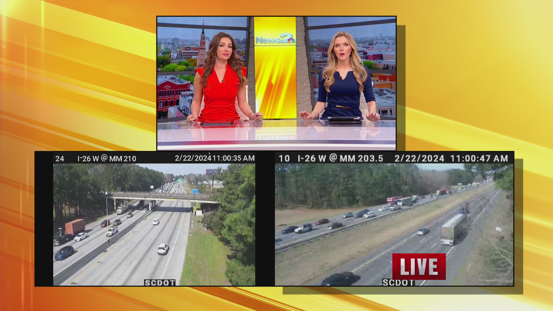 Crash, fuel spill shuts down I-26 eastbound for hours – WCBD News 2