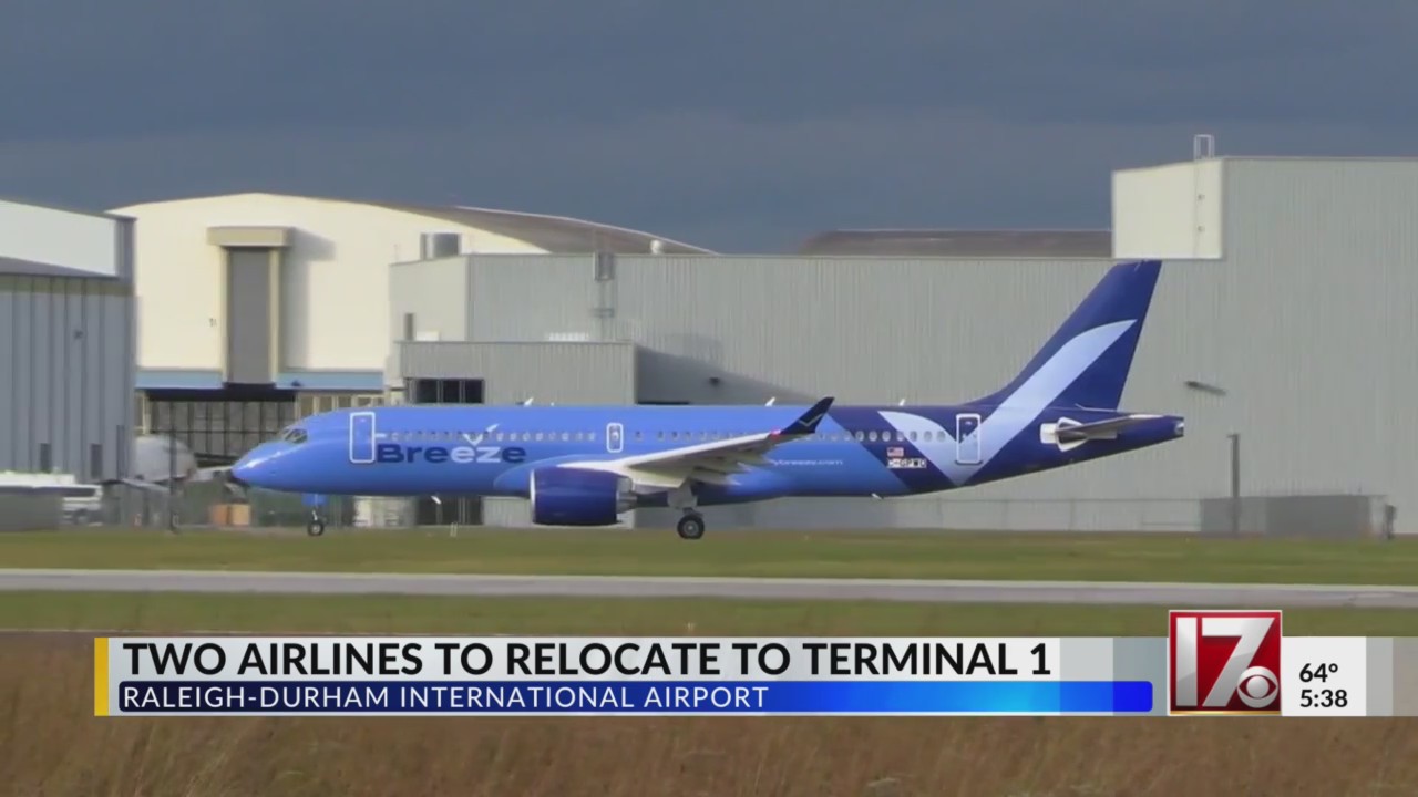 2 airlines moving terminals at RDU – CBS17.com