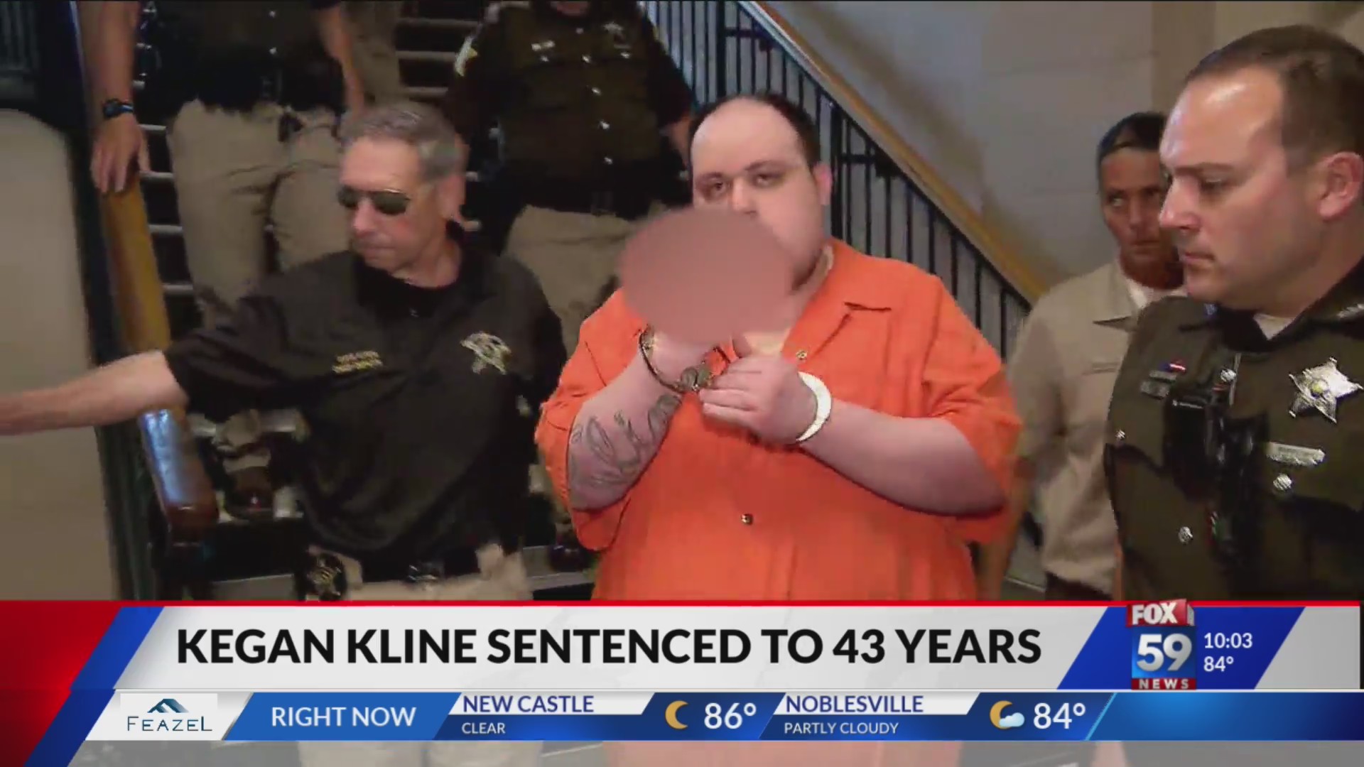 Kegan Kline sentenced to 43 years in prison – Fox 59