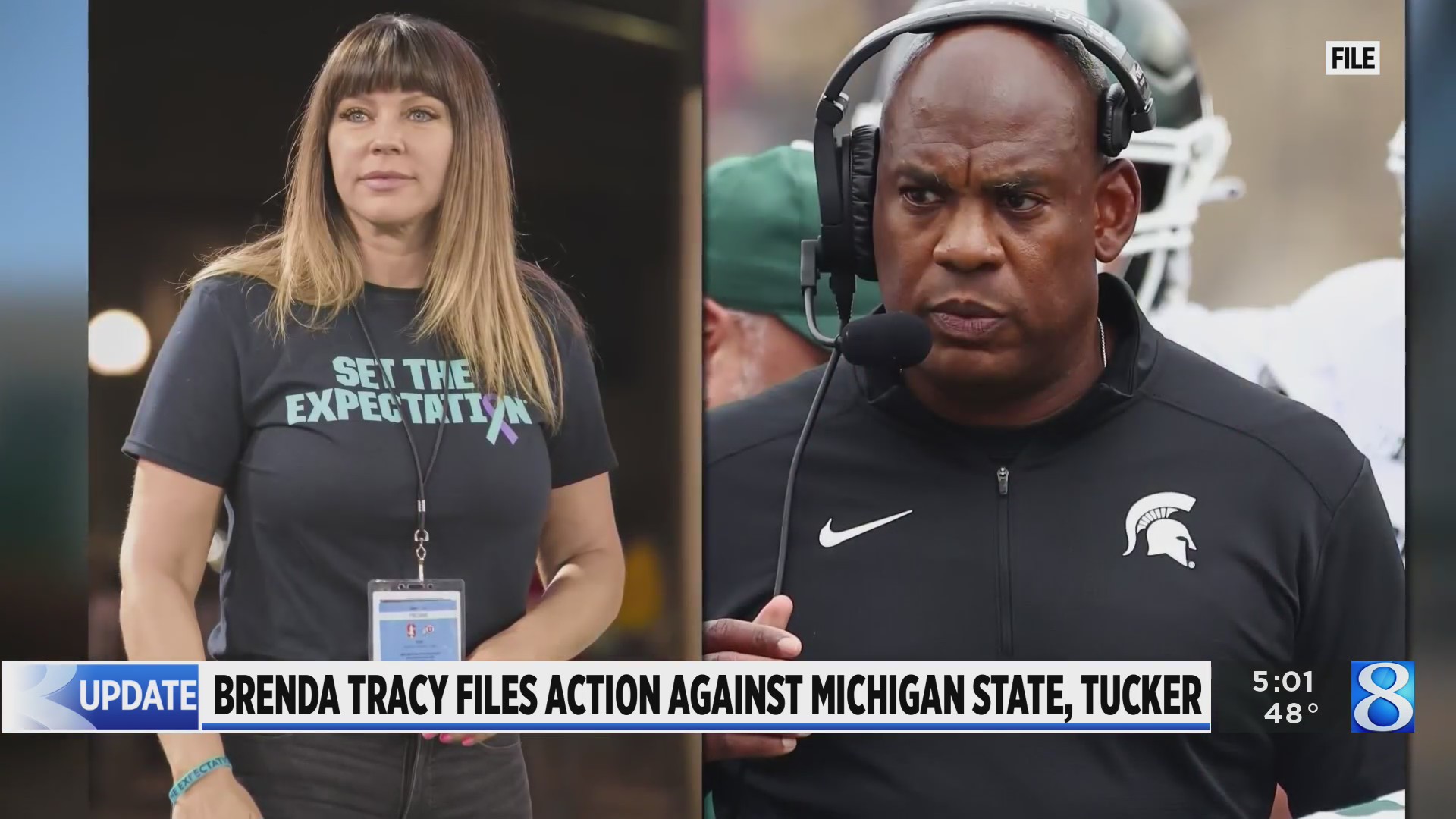Brenda Tracy files action against MSU, Mel Tucker – WOODTV.com