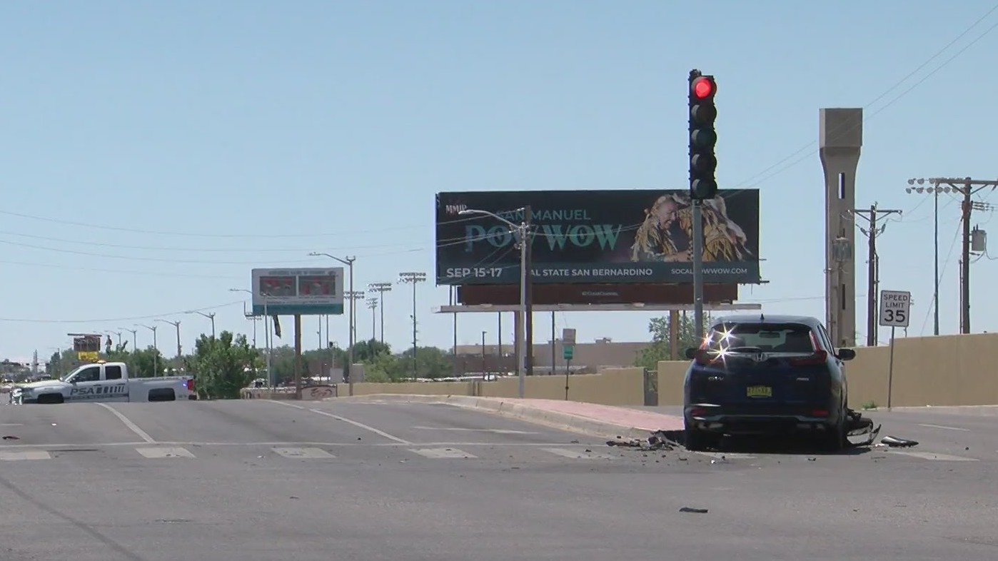 Albuquerque motorcycle, vehicle crash hospitalizes 1 – KRQE NEWS 13 ...
