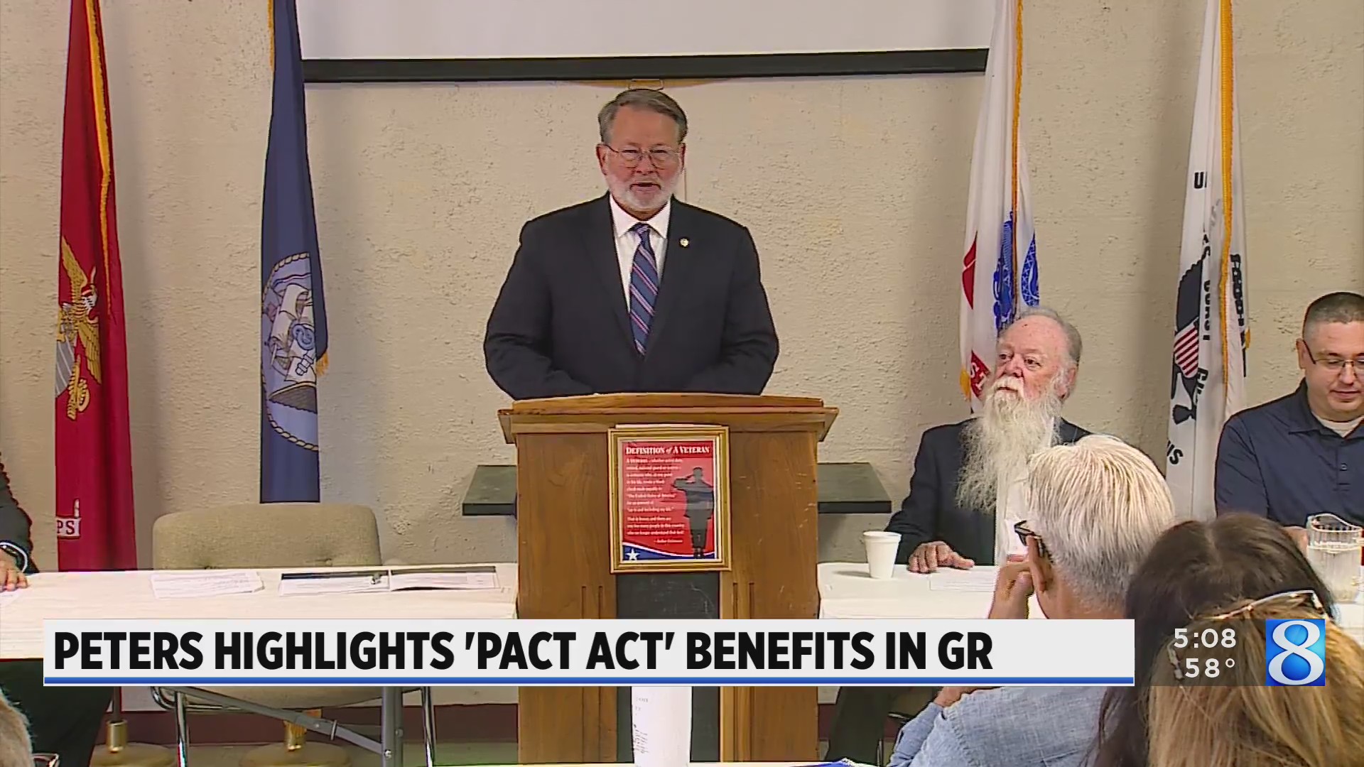 Peters highlights ‘Pact Act’ benefits in GR – WOODTV.com
