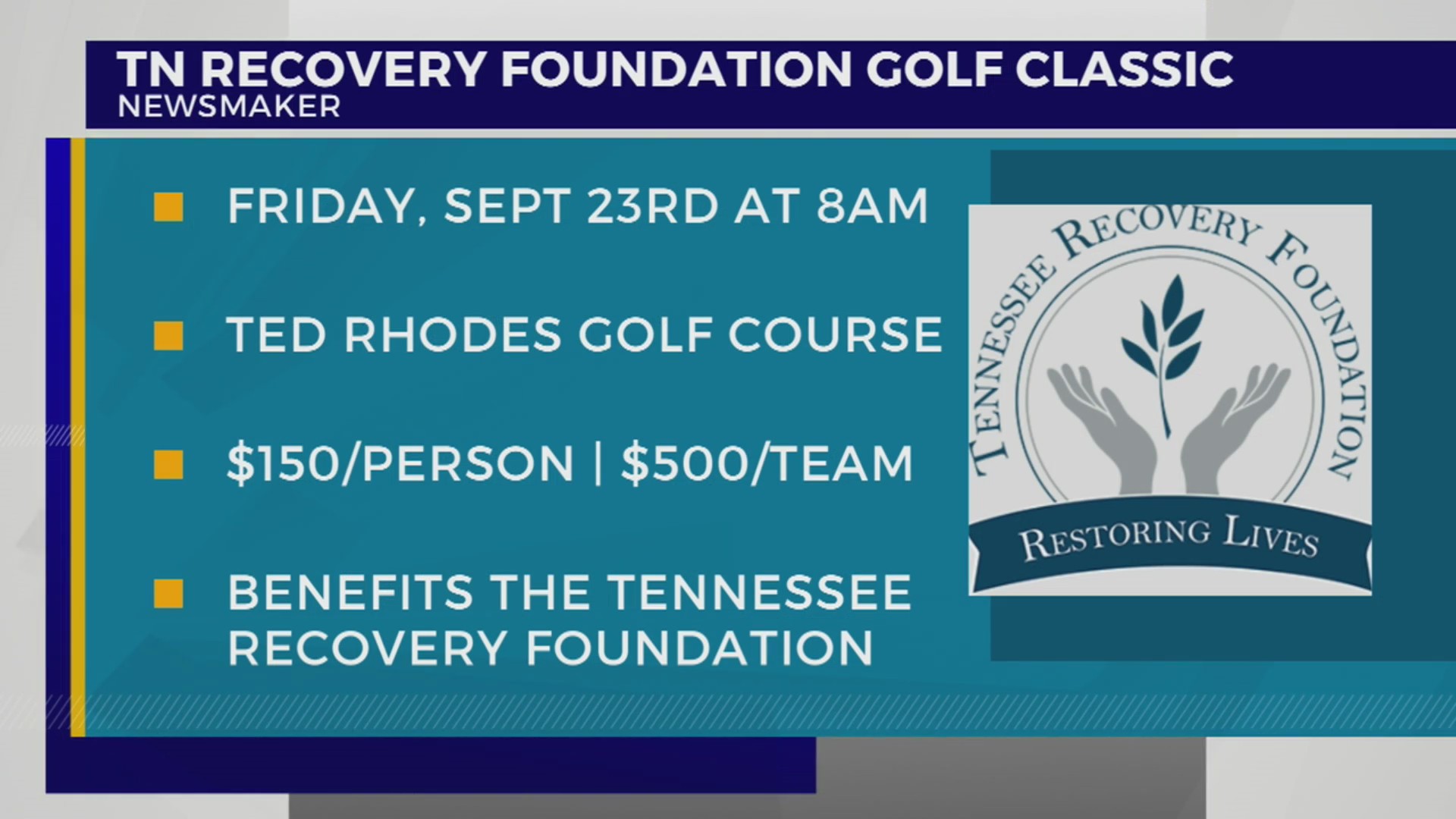 Newsmaker: TN Recovery Foundation golf classic – WKRN News 2