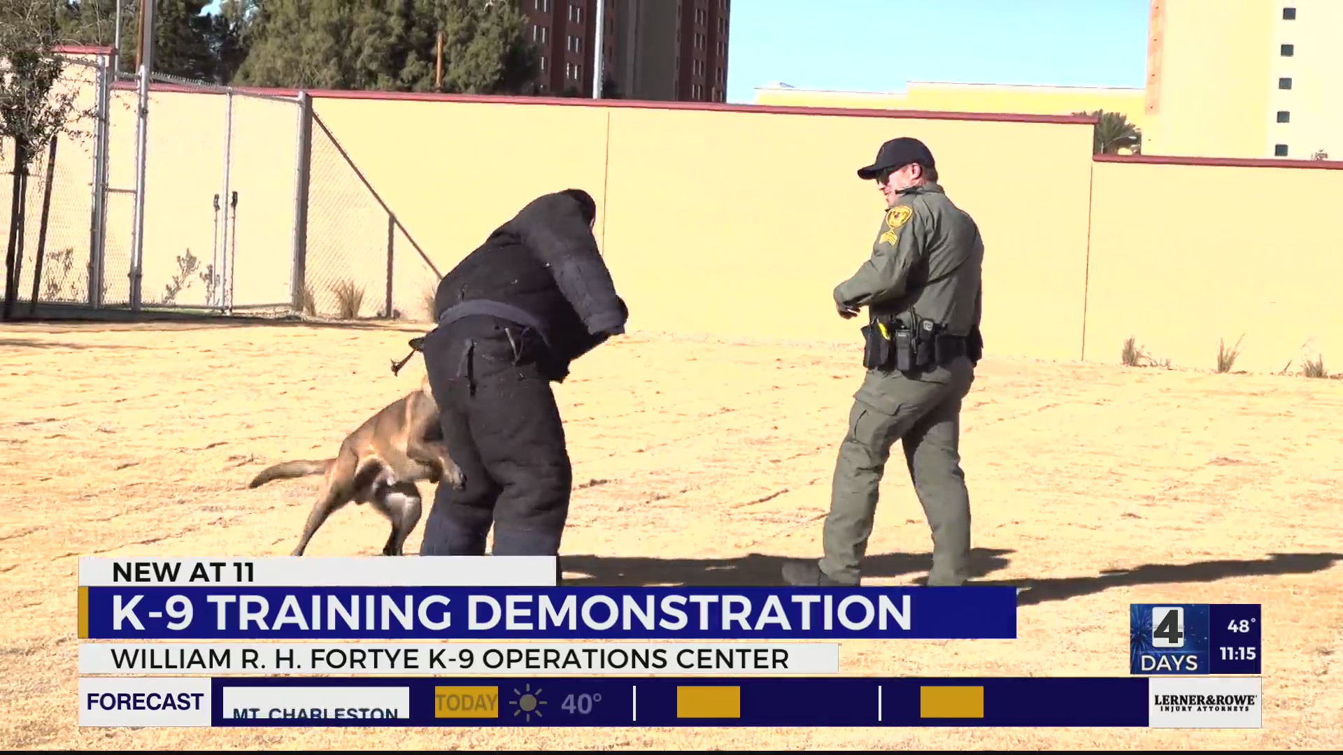 K9 training demonstration held at new Las Vegas Metropolitan Police ...