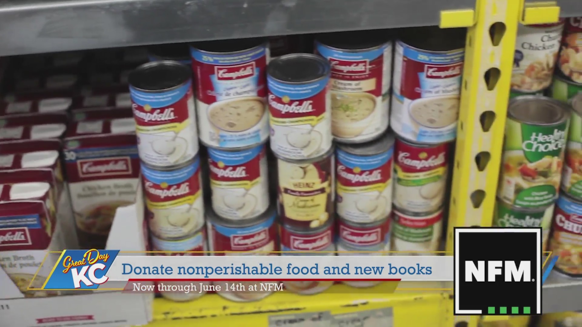 Bring your food and book donations to a drive at NFM – FOX 4 Kansas ...