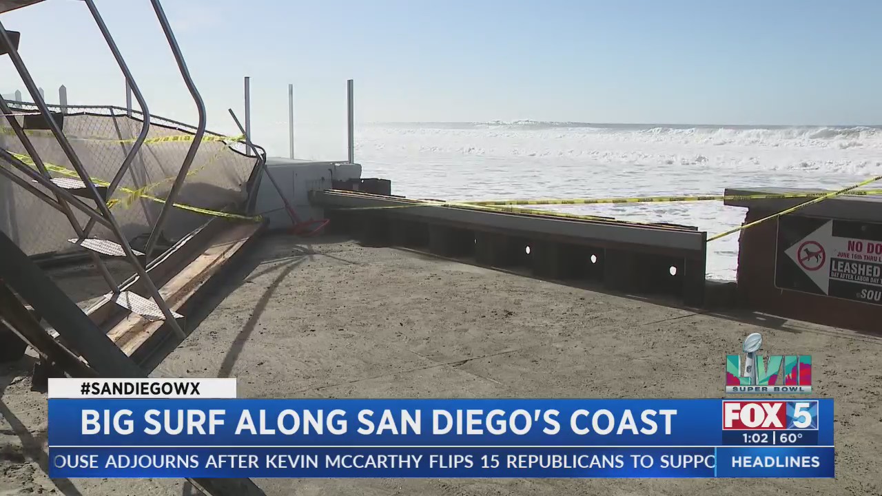 Big Surf Along San Diego’s Coast – FOX 5 San Diego & KUSI News
