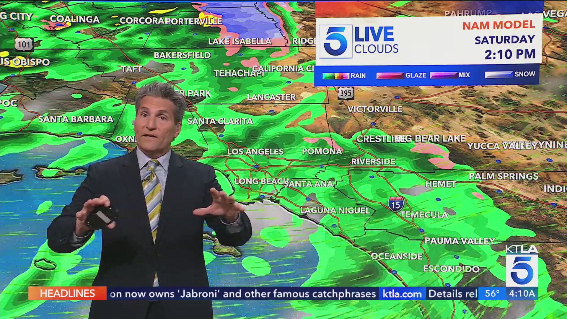Cold weekend storm moving into Southern California – KTLA