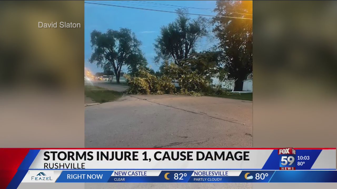 Mobile home destroyed, power lines downed by severe weather in Rush ...