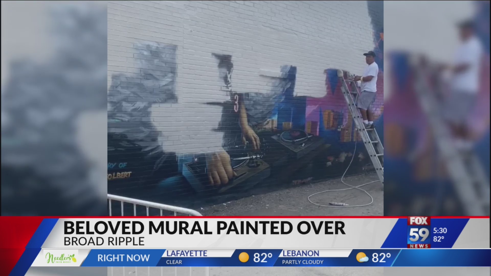 Beloved memorial mural painted over in Broad Ripple – Fox 59