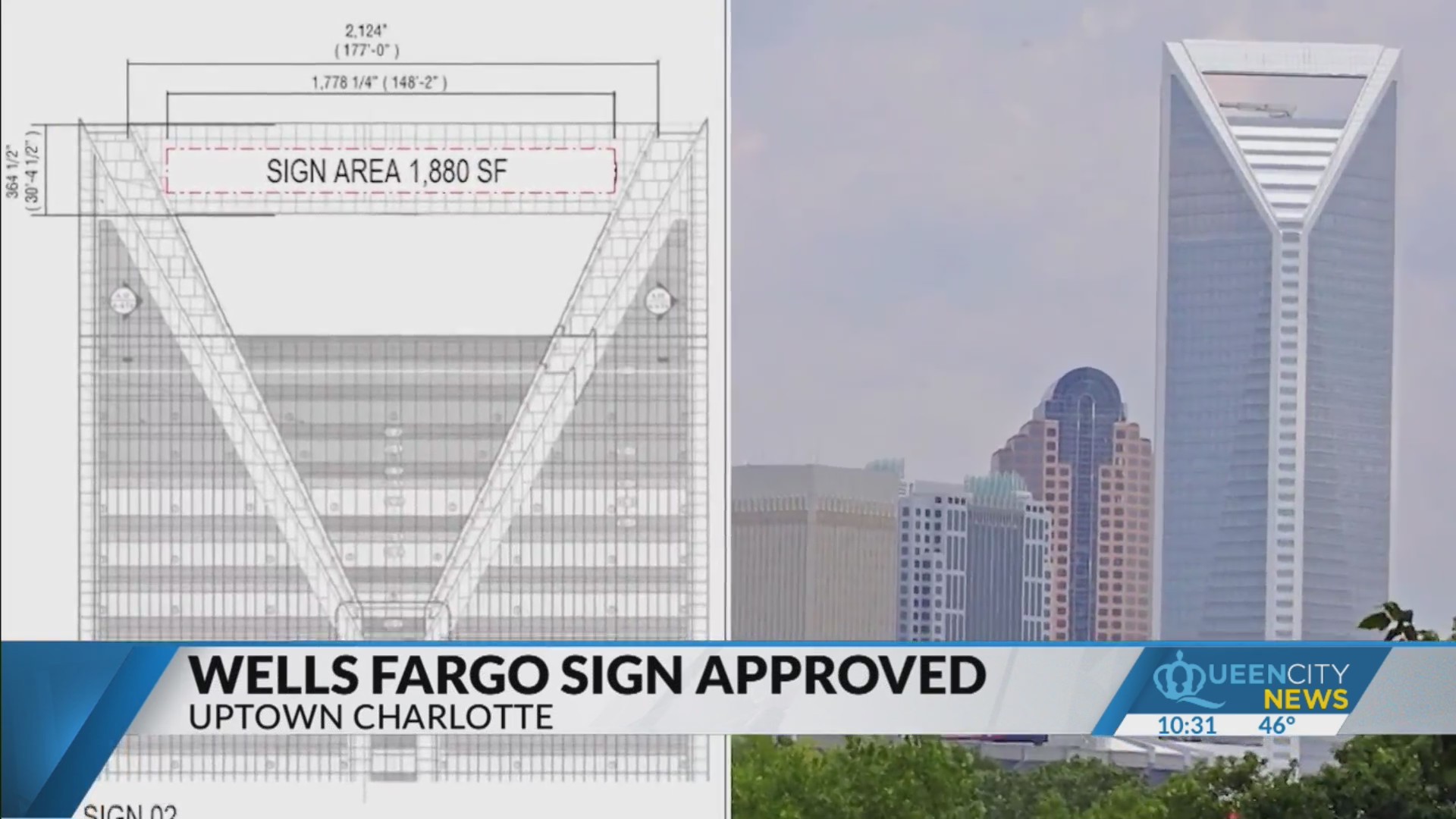Signage approved for Charlotte’s Wells Fargo tower – Queen City News