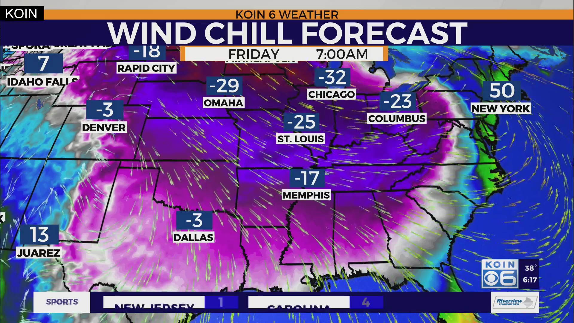 Weather forecast: Artic air arrives in OregonWednesday – KOIN.com