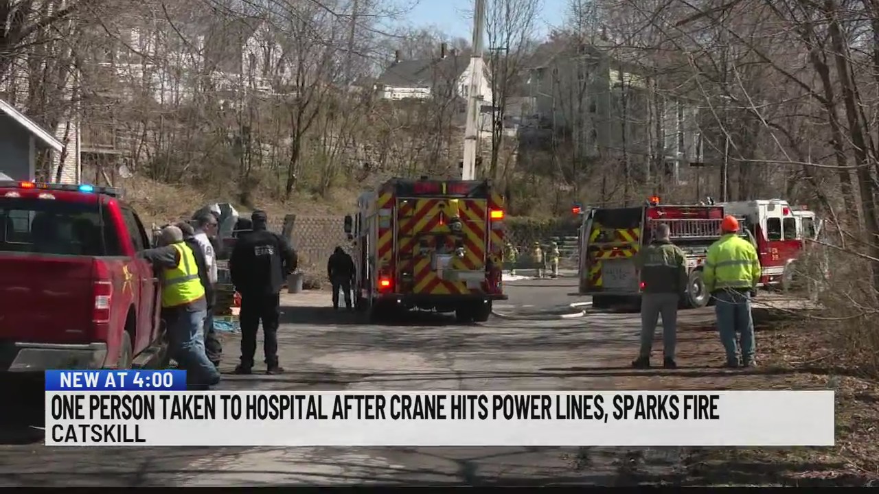 One injured after crane strikes power line in Catskill – NEWS10 ABC